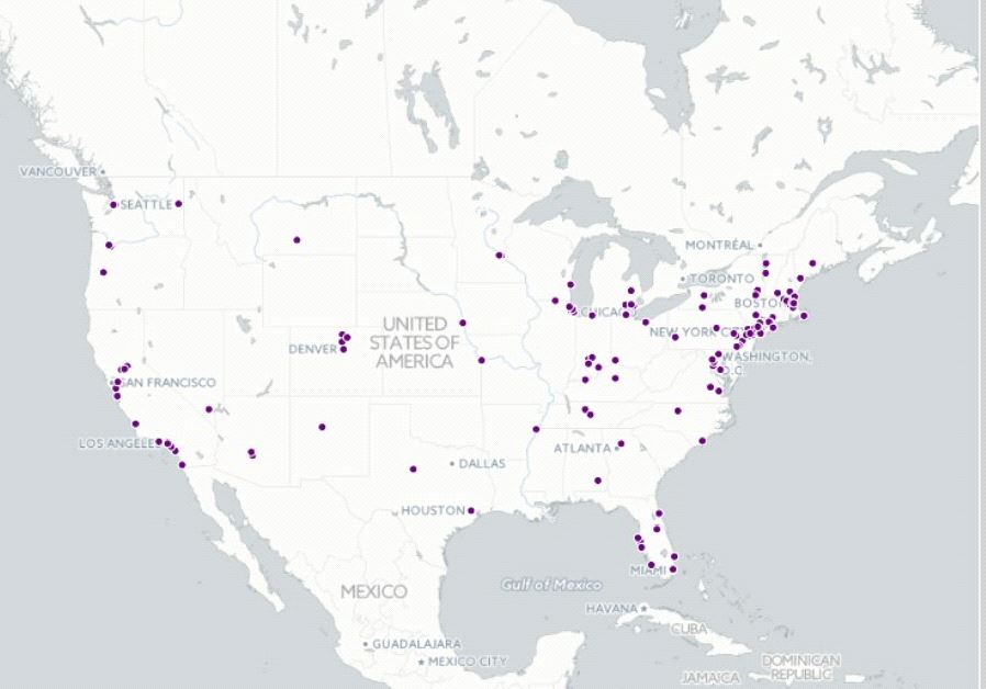 Interactive map illustrates uptick in antisemitism across the US - The ...