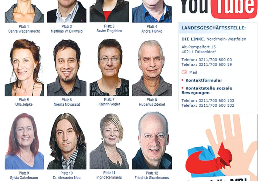 Germany’s Left Party withdraws anti-Israel initiative 'to end ...